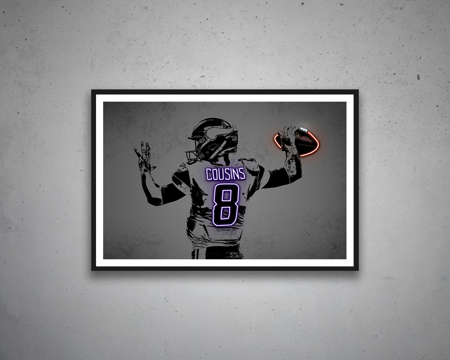 Kirk Cousins Canvas Wall Art – My Idea Sports Canvas