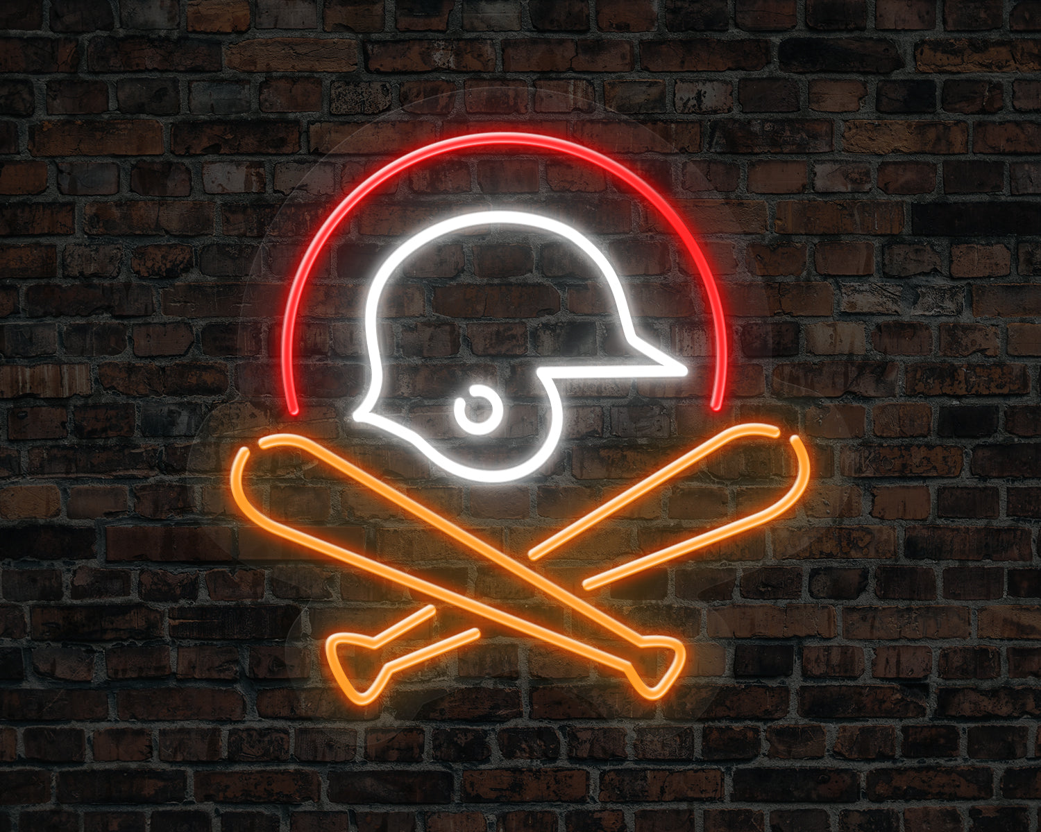 Baseball Helmet Neon Sign – My Idea Sports Canvas