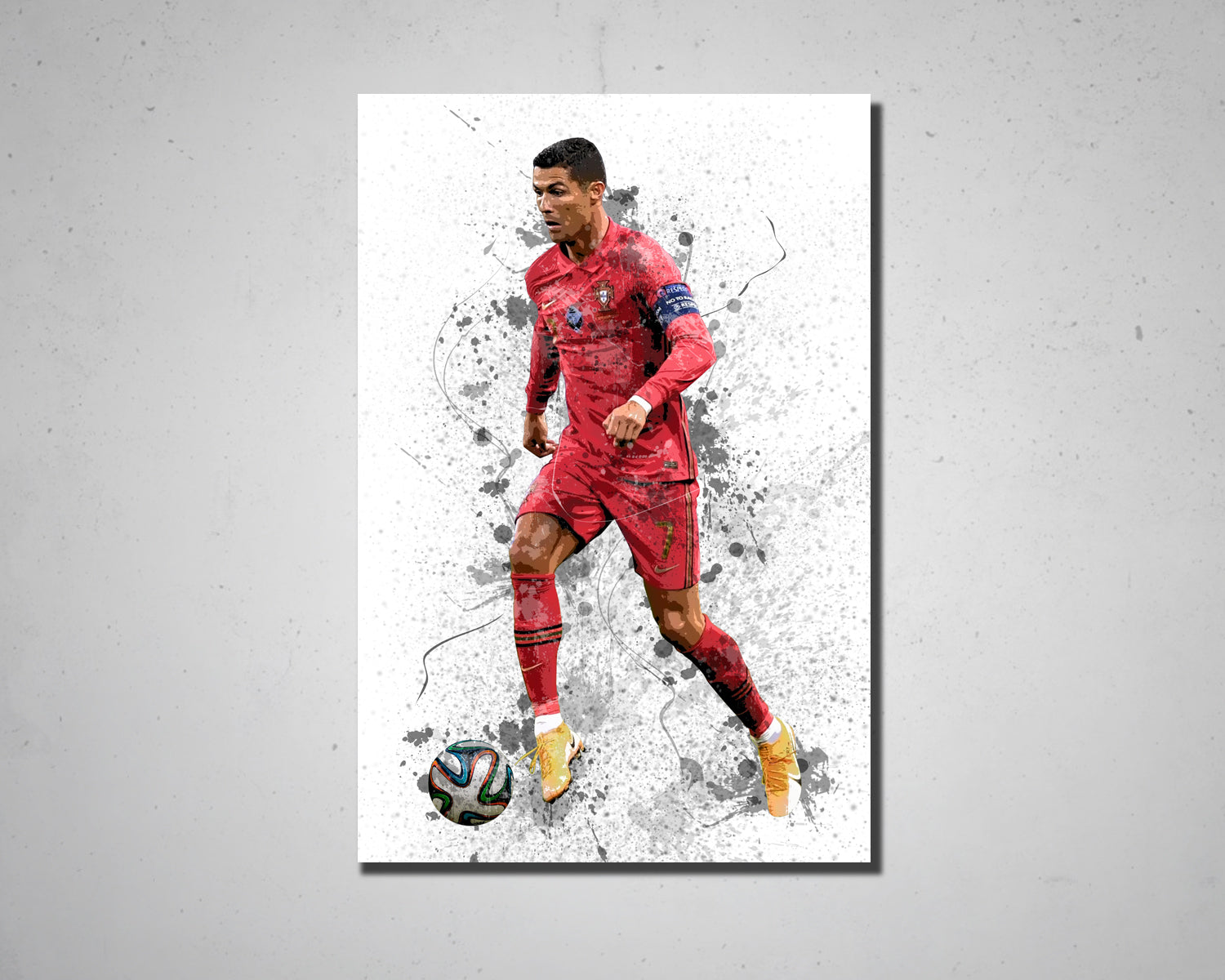 Cristiano Ronaldo Splash Effect Canvas Art – My Idea Sports Canvas