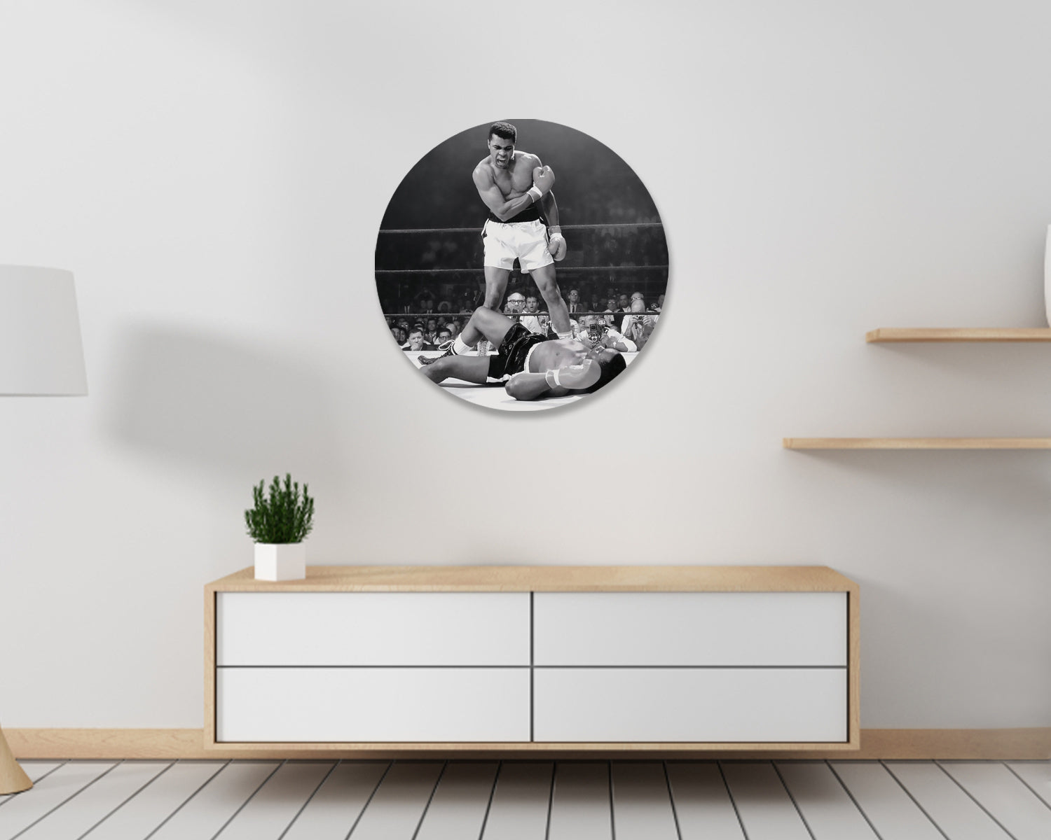 Muhammad Ali Round Wall Art – My Idea Sports Canvas