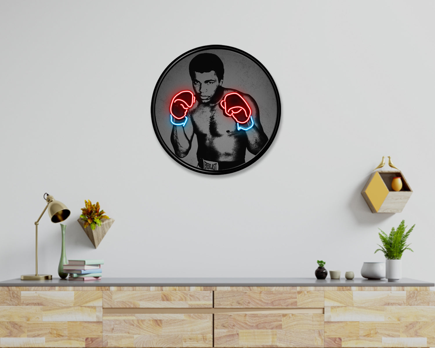 Muhammad Ali Round Wall Art – My Idea Sports Canvas