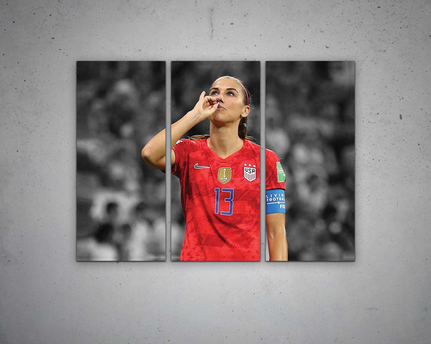 Alex Morgan Black & White Canvas Art – My Idea Sports Canvas