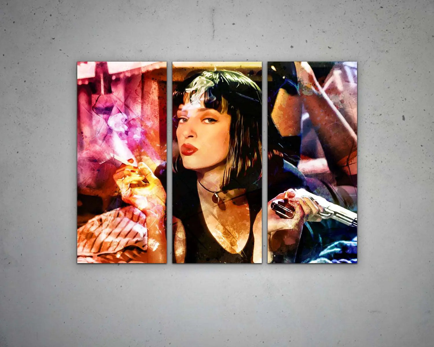 Abstract Pulp Fiction Multicolour Wall Art – My Idea Sports Canvas