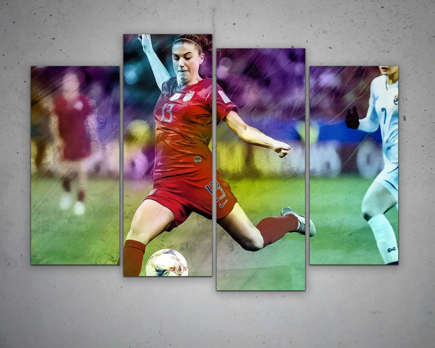 Alex Morgan Multicolour Wall Art – My Idea Sports Canvas
